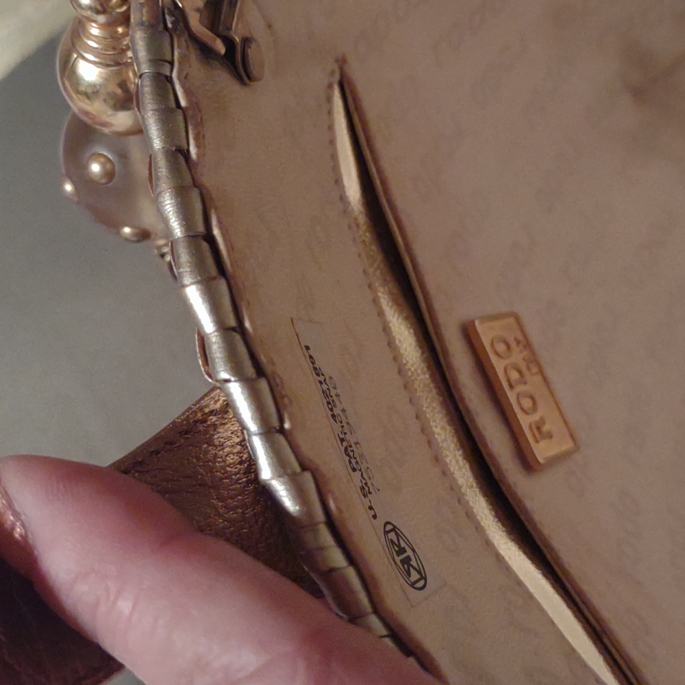 Rare Rodo Italian Vintage Clutch Handbag - Gem